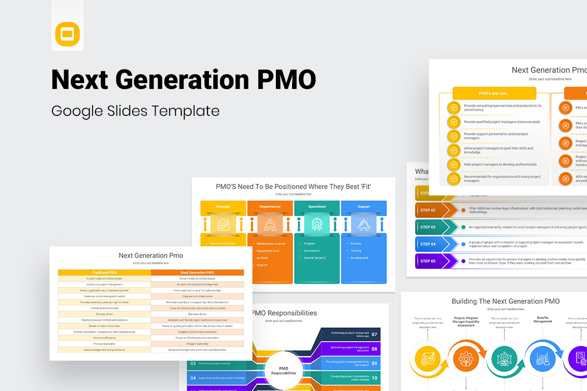 Next Generation PMO Google Slides Presentation Template | Nulivo Market